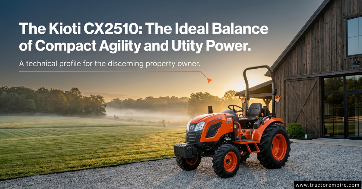 Kioti CX2510 Tractor Specs, PTO HP, Weight & Features